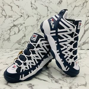 Fila | Shoes | Mens Fila Stackhouse Spaghetti Navy White Sneakers Nwt ...
